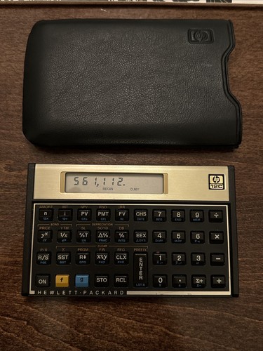 Near Mint Hewlett Packard HP 12C Calculator With Case | eBay