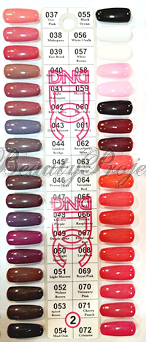 DND DC Gel Polish Color Sample Color Chart Palette Display Pick Any ...