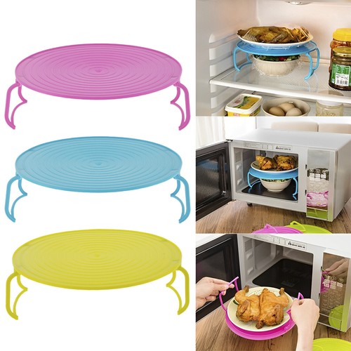3Pcs Microwave Tray Food Dish Multipurpose Microwave Plate Foldable ...