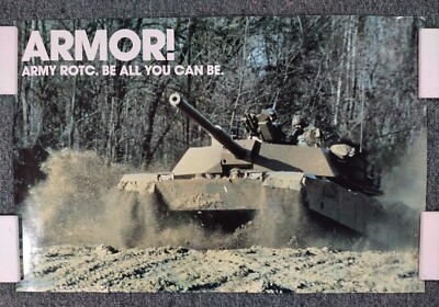 1980s "Armor! Army ROTC. Be All You Can Be." U.S. Army Recruiting ...