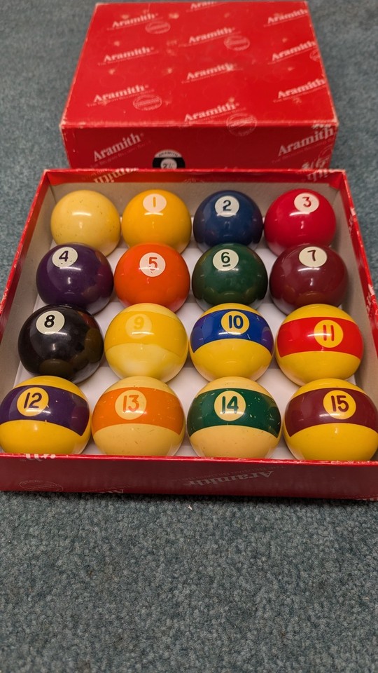 Aramith Continental Pool Balls In Original Box. | eBay