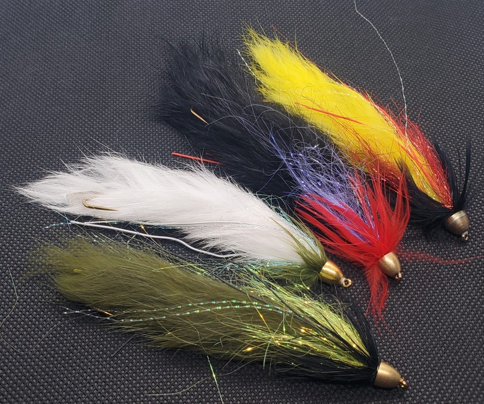 Conehead Leech Streamer Fly, Cone Head Rabbit Zonker, Articulated ...