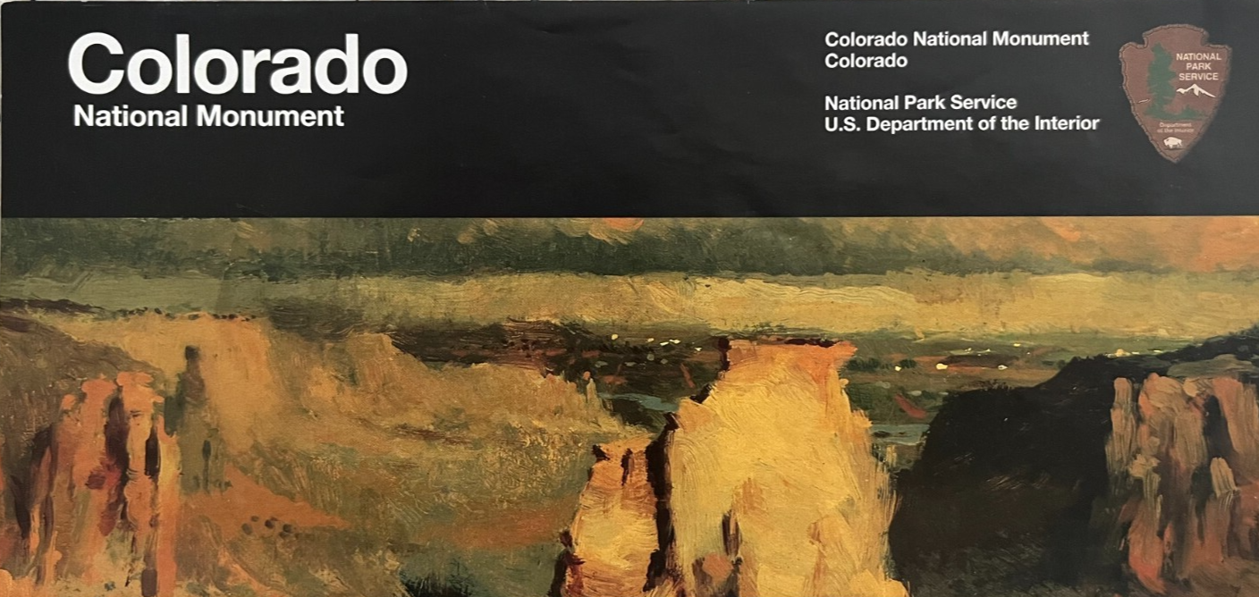 Vintage 2004 COLORADO MONUMENT NATIONAL PARK SERVICE UNIGRID BROCHURE ...