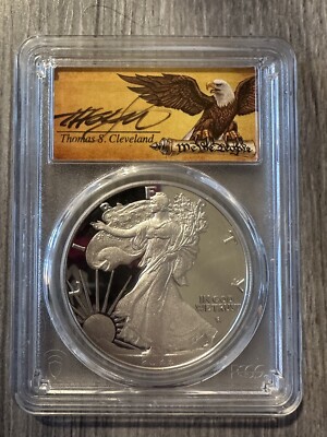 2022W- American Silver Eagle- PCGS- PR70DCAM Thomas Cleveland- Advanced ...