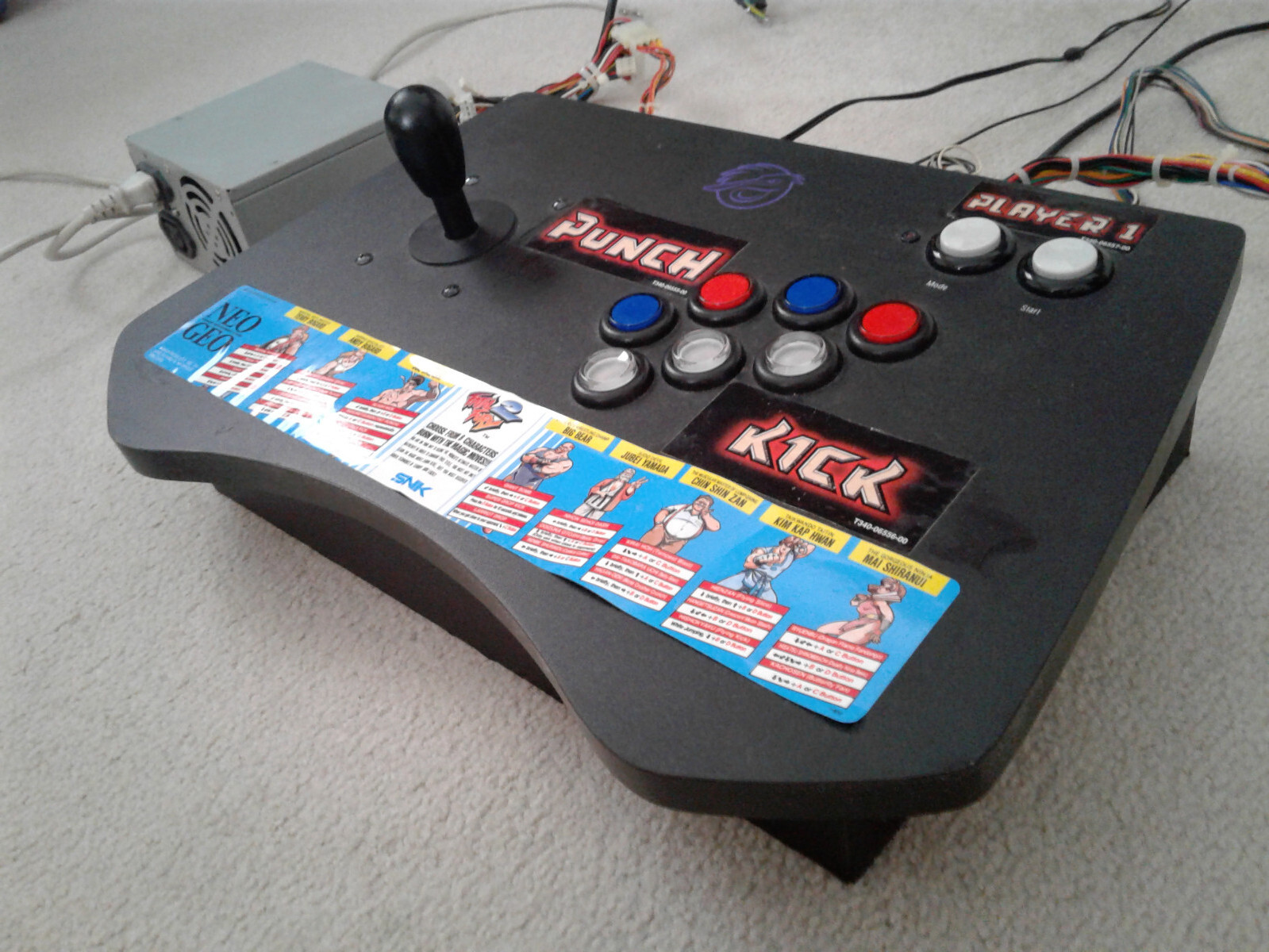 Used, custom built JAMMA arcade supergun for PCB boards - home arcade ...