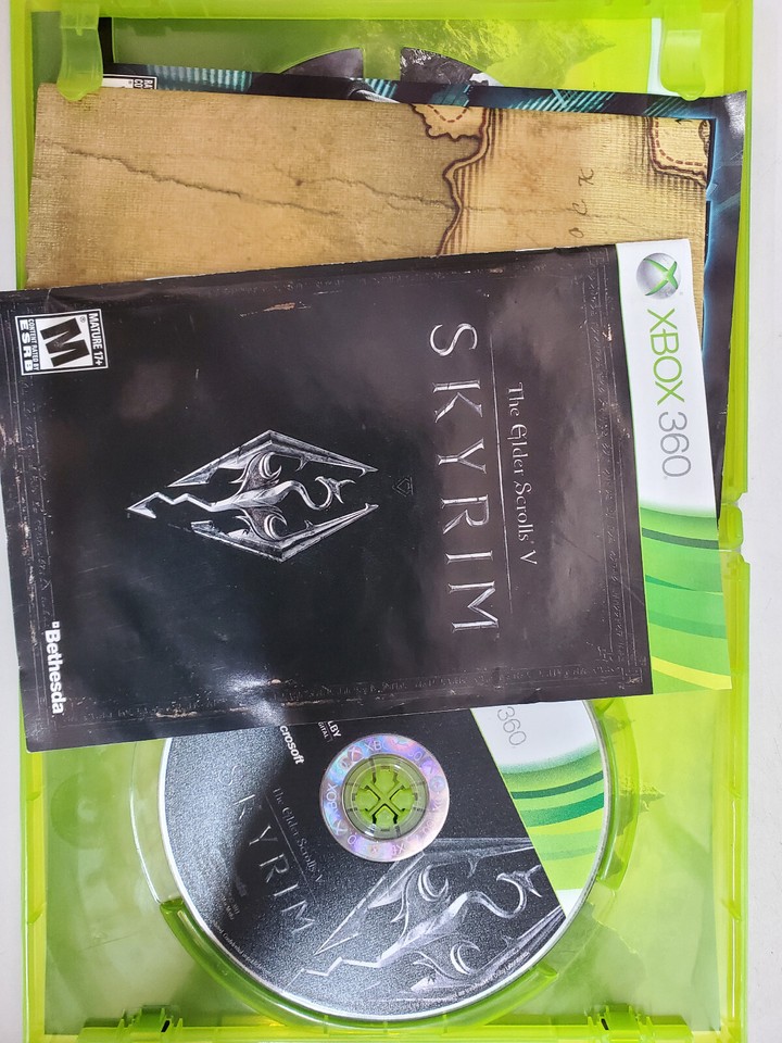 The Elder Scrolls V: Skyrim (Xbox 360, 2011) Complete with Manual and ...