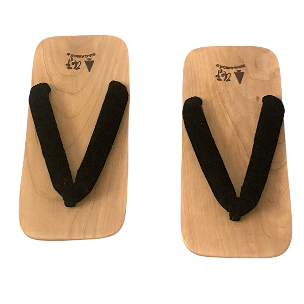 Nagamoku Womens Geta Sandals 2 Heels Wooden JAPAN Fli… - Gem