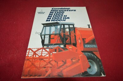Deutz Fahr M1300 M1302 M1302H M1302HA M1600H Combine Brochure FCCA | eBay