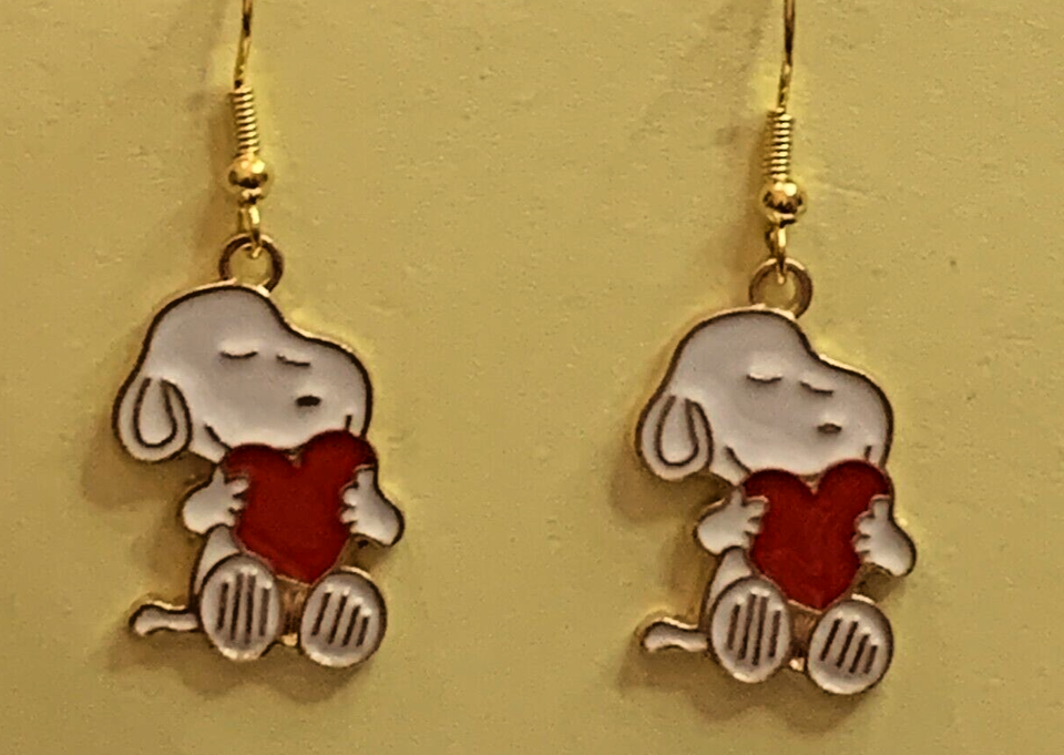 Snoopy Earrings, Gift Idea, Peanuts Earrings, Snoopy, Cute Earrings ...