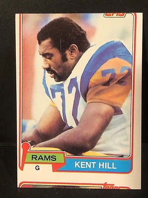 KENT HILL 1981 Topps Football ERROR Miscut Card #62 OddBaLL RAMS | eBay