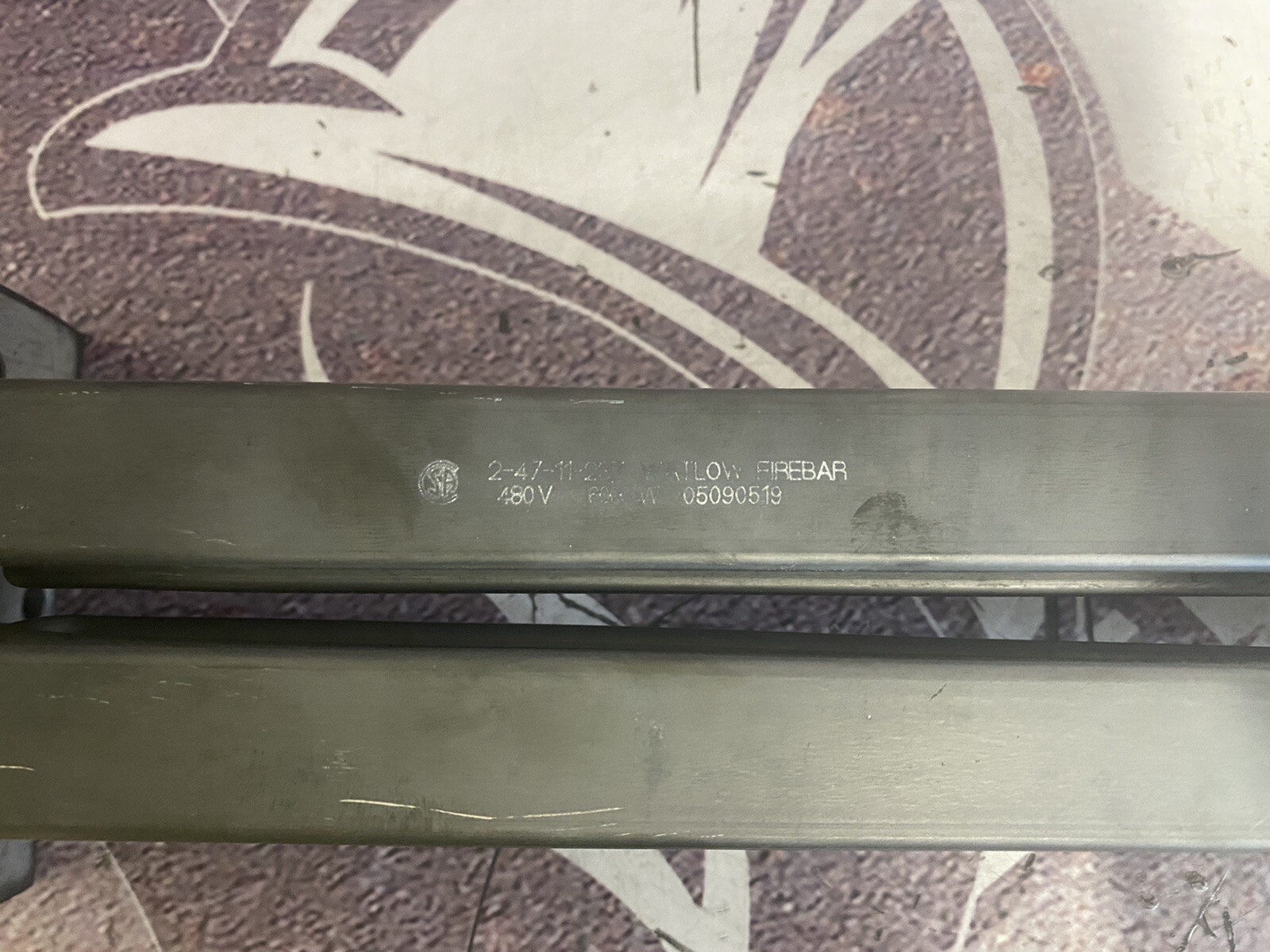 Watlow Firebar Single Element 1” 480V 6000W 3Ph 12KW 2-47-11-237 for ...