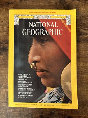 Vintage November 1975 National Geographic Journal Magazine Paperback ...