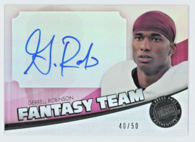 GERELL ROBINSON 2012 Press Pass Showcase Fantasy Team Silver /50 Rookie ...
