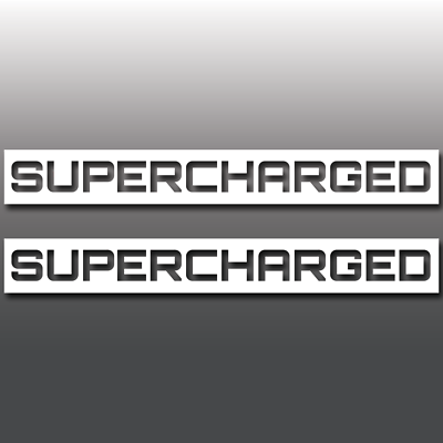 2x Mini Cooper S Supercharged Badge Car Vinyl Decal Sticker | R53 | GP ...