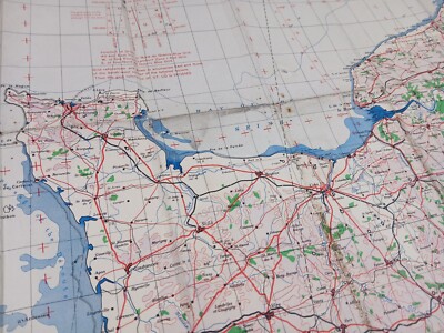 WW2 RAF MAP COVERING THE WHOLE "OPERATION OVERLORD" BATTLEFIELD ACROSS ...