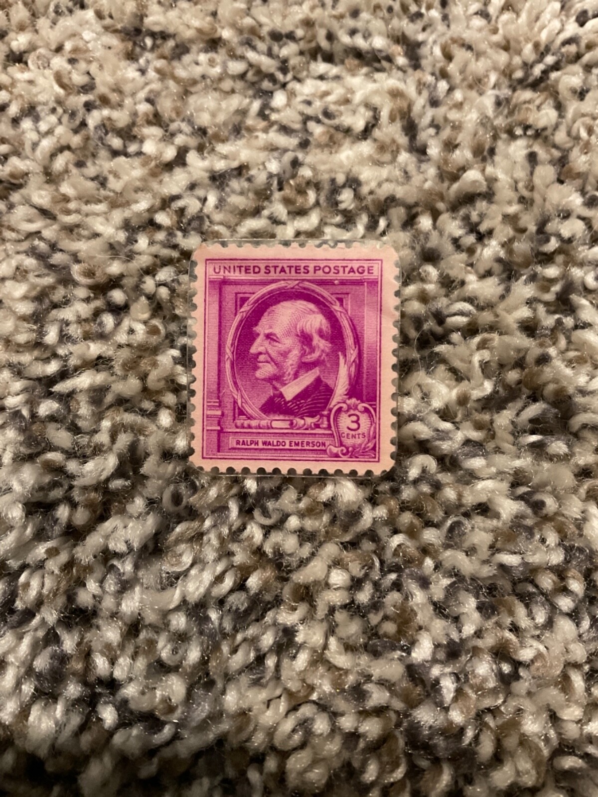 USPS 3 Cent Postage Stamp Pin Back RALPH WALDO EMERSON | eBay