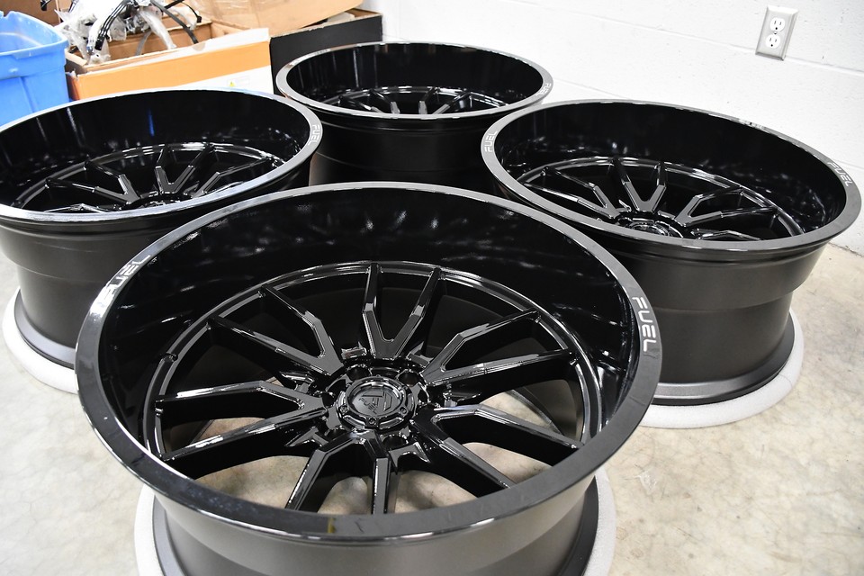 Set 4 Fuel D679 Rebel 20x10 6x5.5 Matte Black Wheels 20" -18mm Rims | eBay