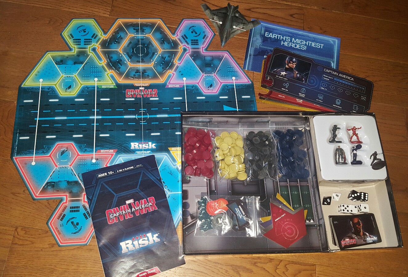 2015 RISK CAPTAIN AMERICA CIVIL WAR GAME BY HASBRO B5518 COMPLETE! | eBay