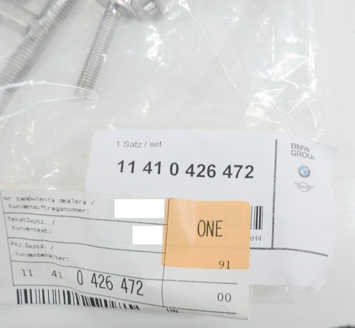 BMW 1 Coupe E82 Oil Pump Aluminium Screws Set 11410426472 NEW GENUINE ...
