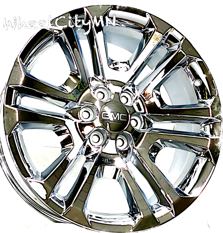 22" chrome OE replica 4741 CK158 wheels fits 2019 GMC Yukon XL Denali ...