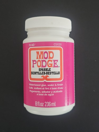 MOD PODGE SPARKLE WATER BASED GLUE SEALER & FINISH 8 FL OUNCE GLOSS ...