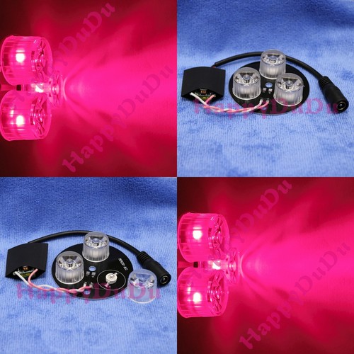 9W Deep Red 660nm LED + Lens + AC/DC 12V + Heat Sink PCB 62mm Plant ...