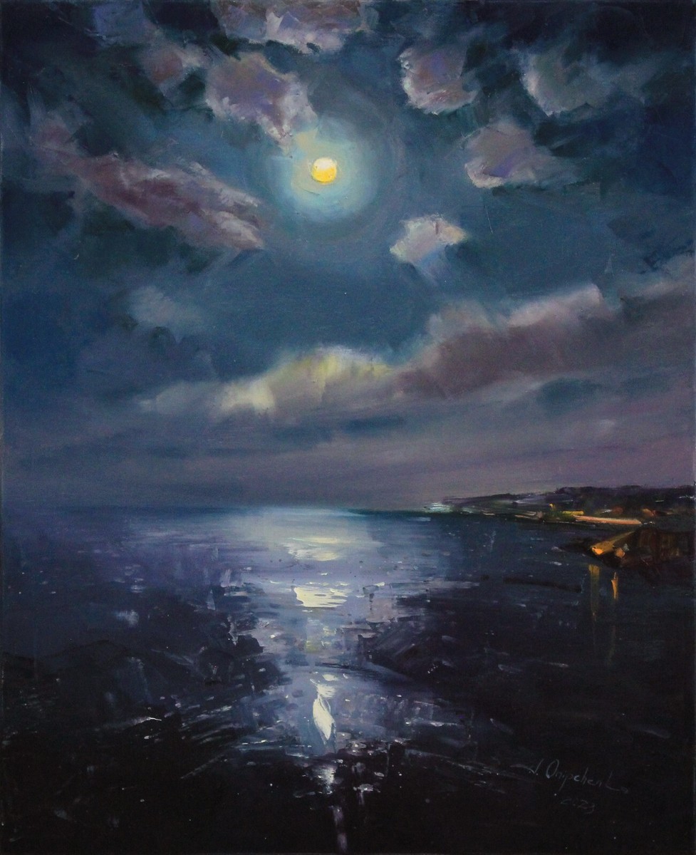 Moon Oil Paintings Moon Night" Oil Painting: Alisa