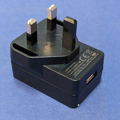 UK 3 Pin Mains to 5V 3A USB-A Charger, AC DC Adapter, 3 Amp | eBay UK