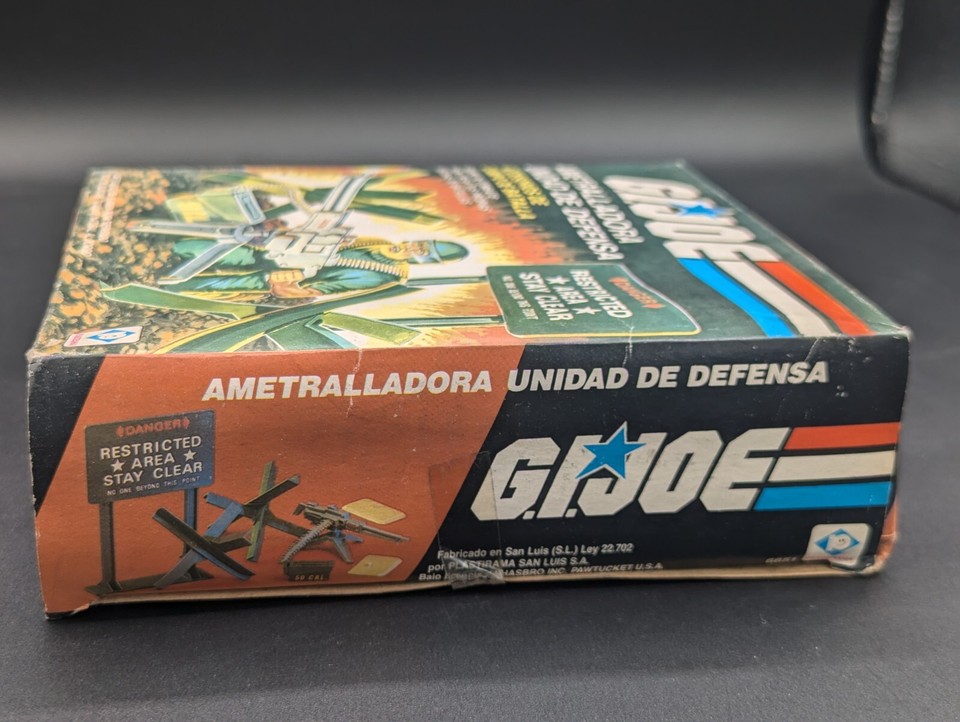 80S VINTAGE RARE GI JOE MACHINE GUN DEFENSE ARGENTINA PLASTIRAMA NIB ...
