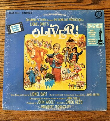 Oliver! Original Movie Soundtrack 33RPM 12" Vintage Vinyl LP 1968 | eBay