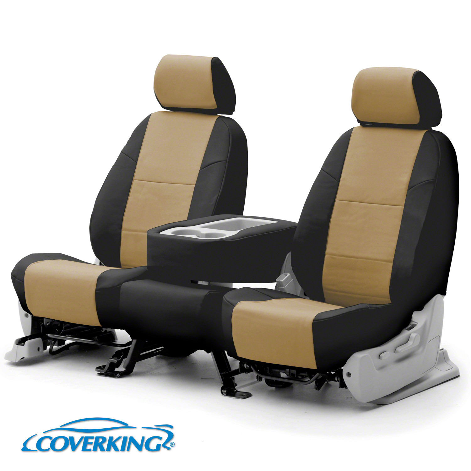 COVERKING PREMIUM LEATHERETTE CUSTOM SEAT COVERS FOR VW ROUTAN - FULL ...