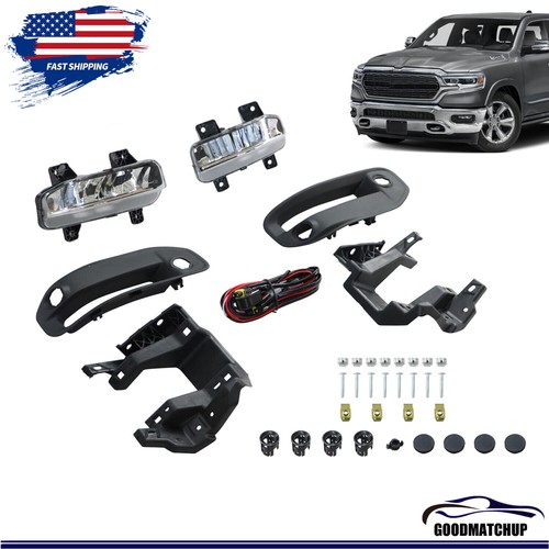 Fit For 2019 2020-22 Dodge Ram 1500 Front Bumper LED Fog Light Lamps ...