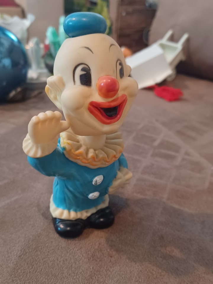 Vintage Knickerbocker Clown Wind Up Dancing Animals Toy Bobble Head ...