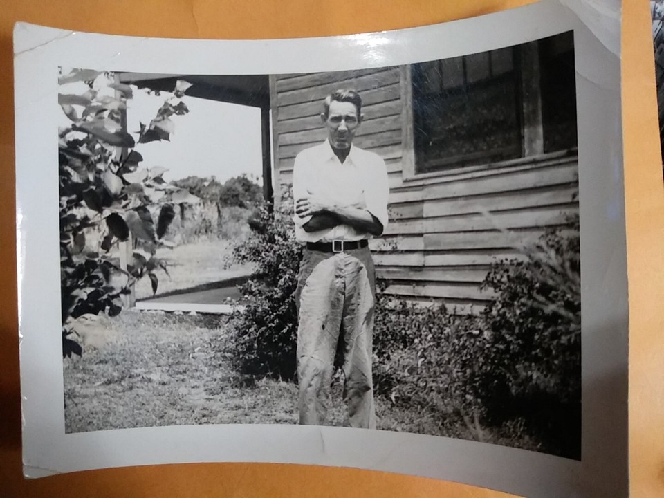 Vintage Black & White Photo Older Man 1940s Casto Family | eBay