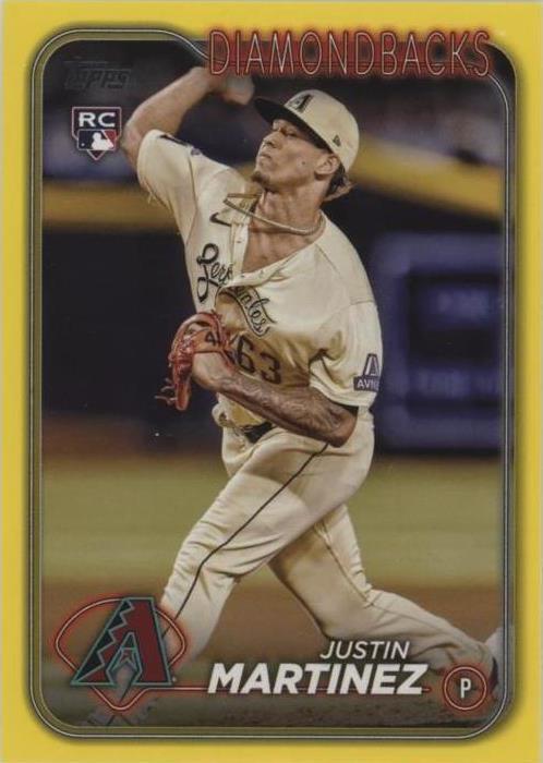 2024 Topps Series 1 - Justin Martinez #325 Yellow (RC) for sale online ...