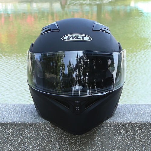 Motorcycle Helmet DOT Approval Racing Full Face Double Lens Motorbike ...