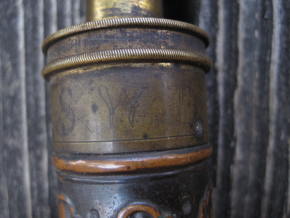 ANTIQUE American Cap CIVIL WAR Era HUNTING Brass Copper BLACK POWDER ...