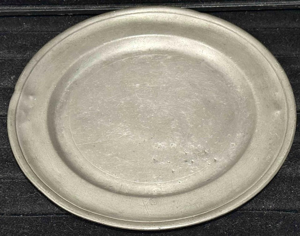 Antique American Pewter Plate, JOSEPH DANFORTH, Middletown, CT, c. 1780 ...