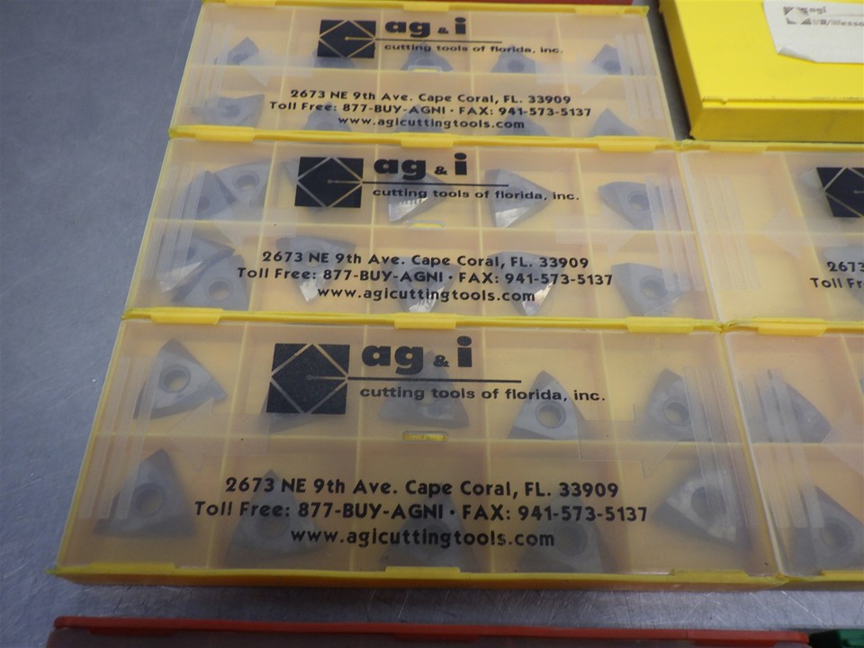 Lot of 150 New! Indexable Carbide Inserts Various Brands/Styles/Sizes ...