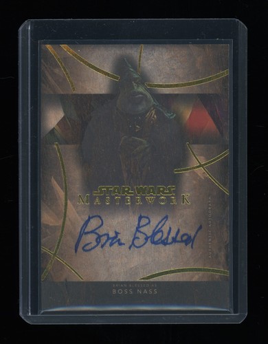 2024 Topps Star Wars Masterworks Brian Blessed as Boss Nass Wood Auto ...