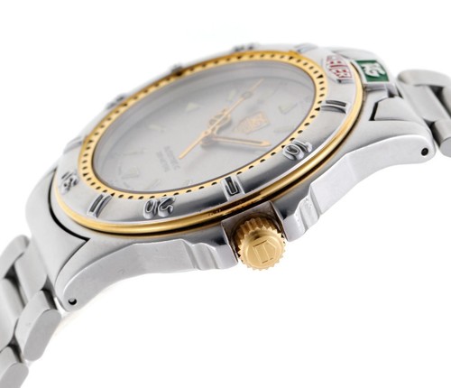 Tag Heuer 4000 Series Date Wf2121-K Automatic SS GP Gray Dial 38mm ...