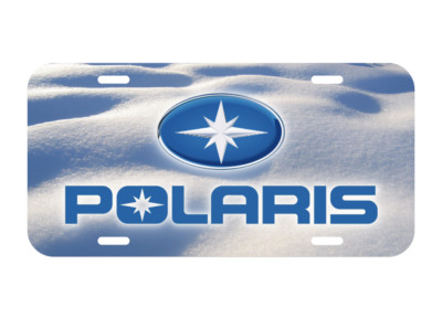 Polaris Snowmobile Snow Sled Winter Vehicle License Plate Front Truck ...