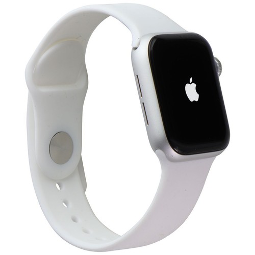 Apple Watch Series 5 (40mm) GPS + LTE - Silver / White Sport (A2094) | eBay