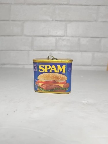 Decoupage Spam Christmas Faux Food Holiday Ornament 3 “ Decoration 2023 ...