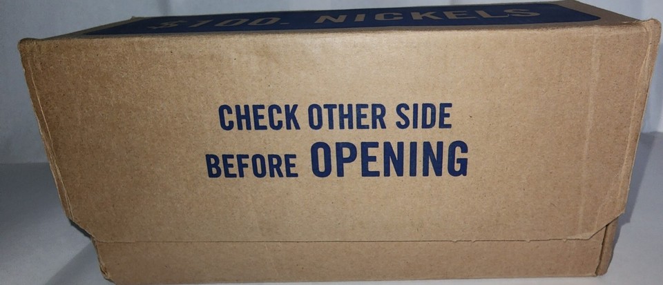 Box of Nickels ($100) 50 Rolls Circulated Coins 20+Year Old Collection ...