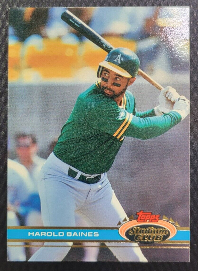 1991 Topps Stadium Club HAROLD BAINES Oakland Athletics HOF Series 2 ...