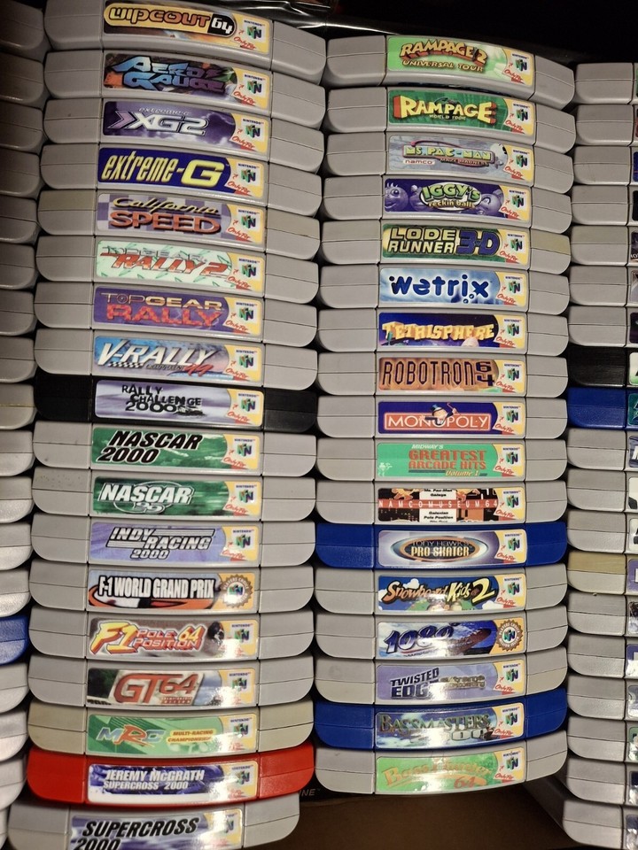 Holy Grail Lot Of 187 N64 Nintendo 64 Games! Rares Included! Best Of ...