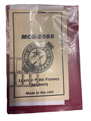 The Model Car Garage MCG-2008, MCG-2009 License Plate Frames (Modern) 7 ...