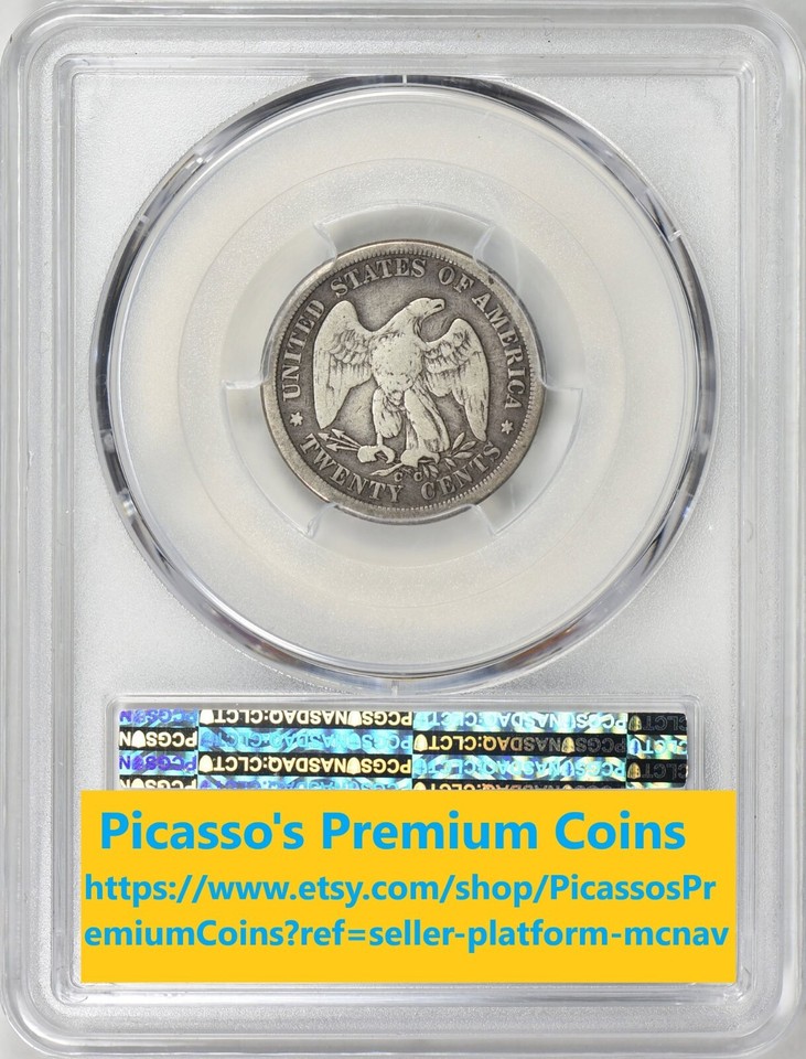 1875-CC Twenty-Cent Piece PCGS VG-08-Great looking coins for a VG-08 | eBay