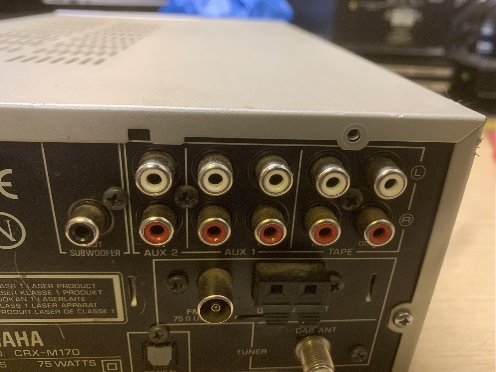 Yamaha CRX-M170 Natural Sound CD Player and Radio Receiver - Faulty ...